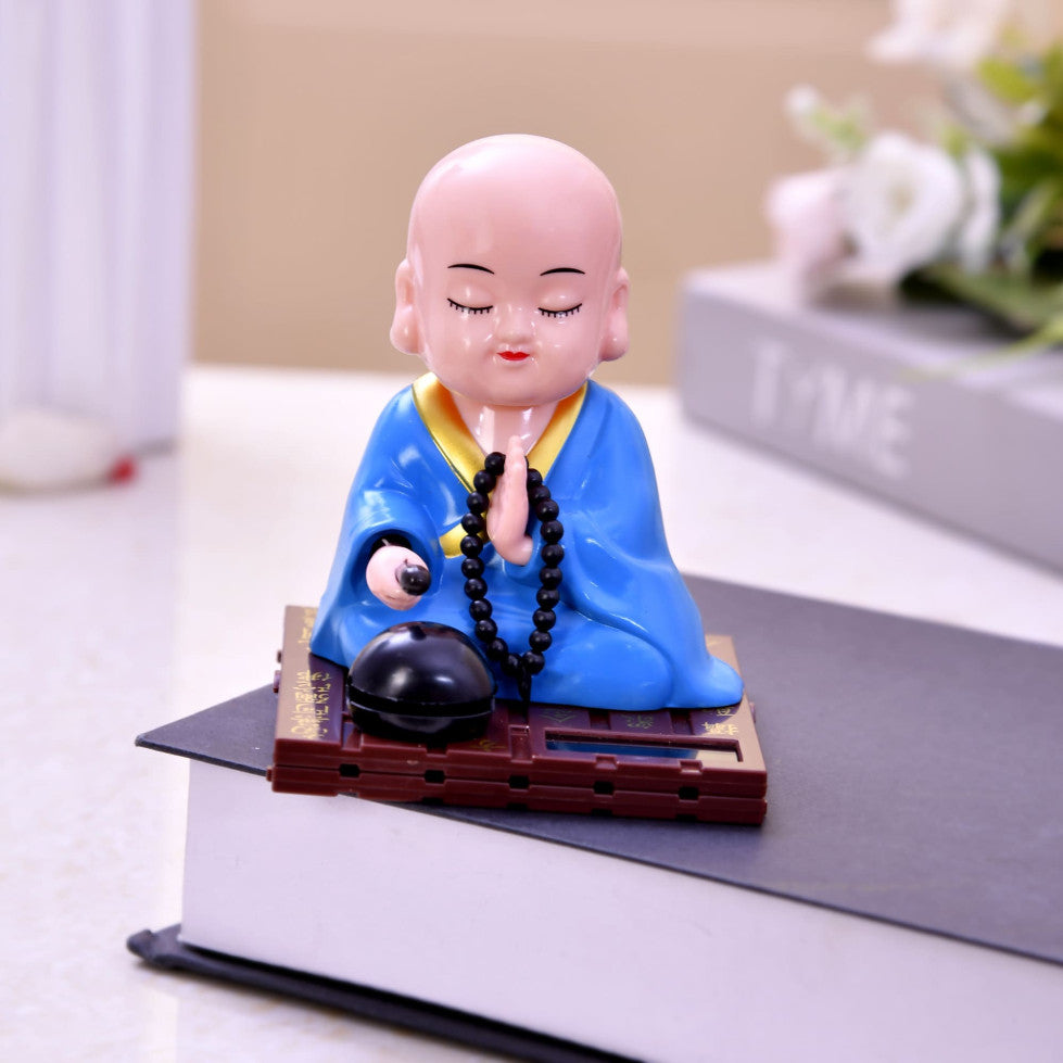 Solar Buddhist Monk Statue Decoration Light – Nainileaf